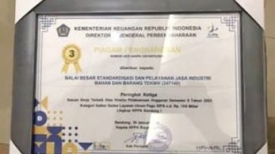 BBSPJIBBT Raih Satuan Kerja BLU Terbaik dari KPPN Bandung I – Lintas Jabar